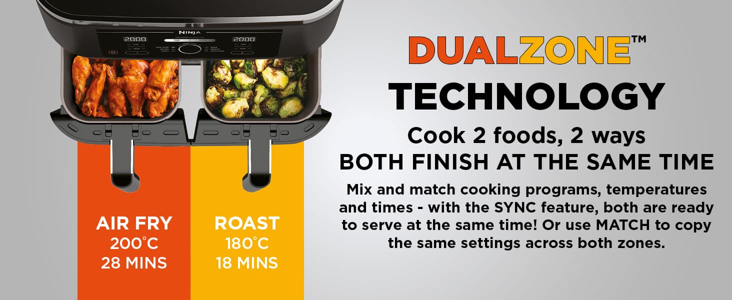 Double Air Fryers with Dual Zone Technology – Ninja UK